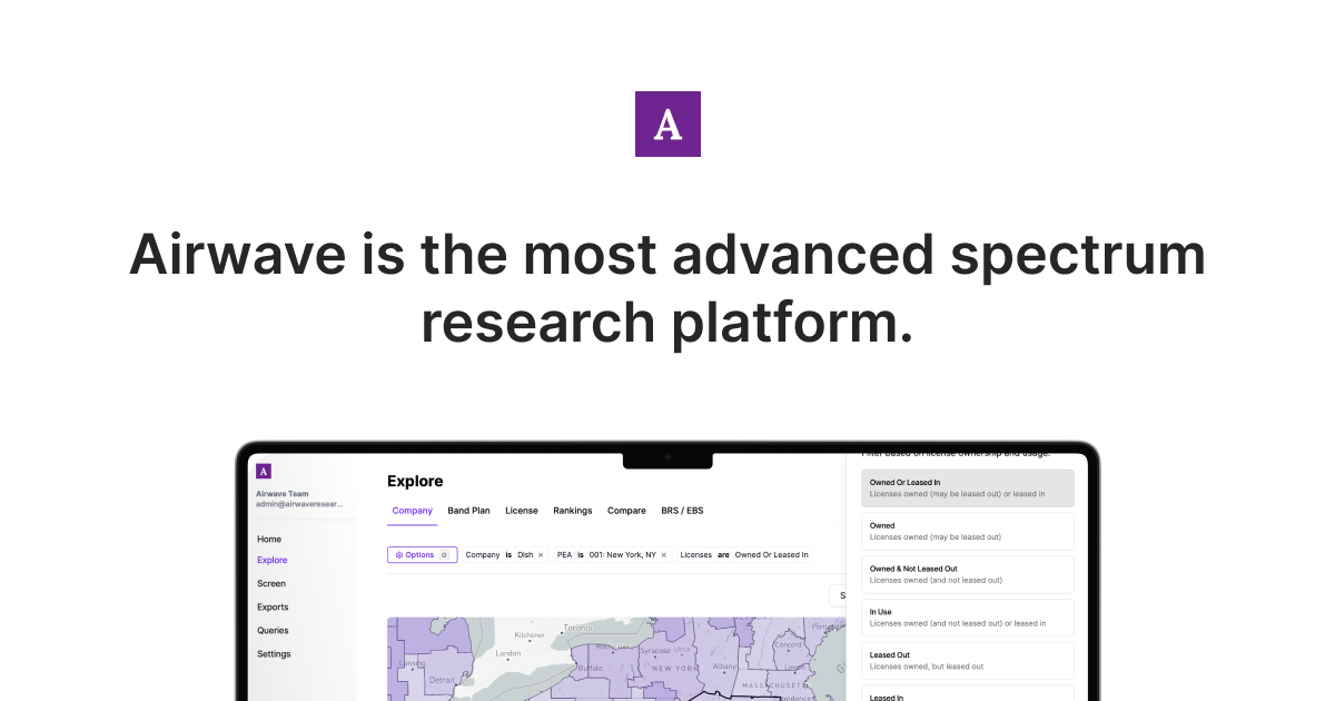 Airwave: the most advanced spectrum research platform